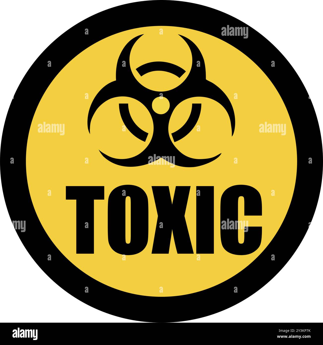 Toxic sign board with toxic logo in round shape Stock Vector Image ...