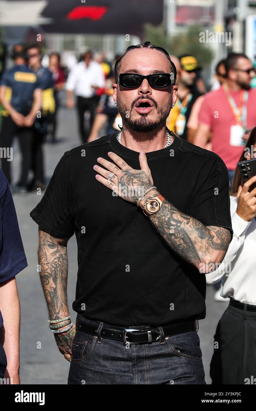 J Balvin, singer during the Formula 1 Azerbaijan Grand Prix 2024, 17th ...