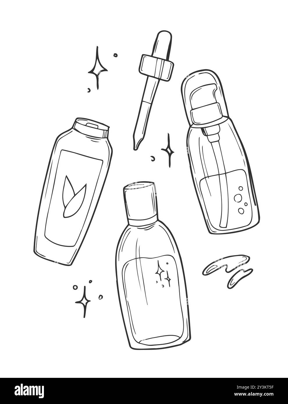 Beauty set. Skin care and beauty signs, spa salon and self-care icons ...