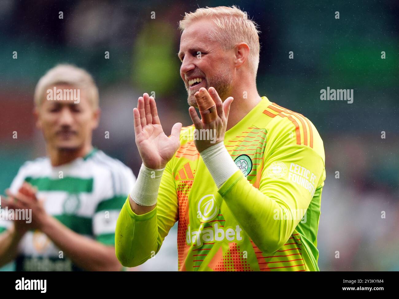 Celtic goalkeeper Kasper Schmeichel following the Scottish Premiership ...
