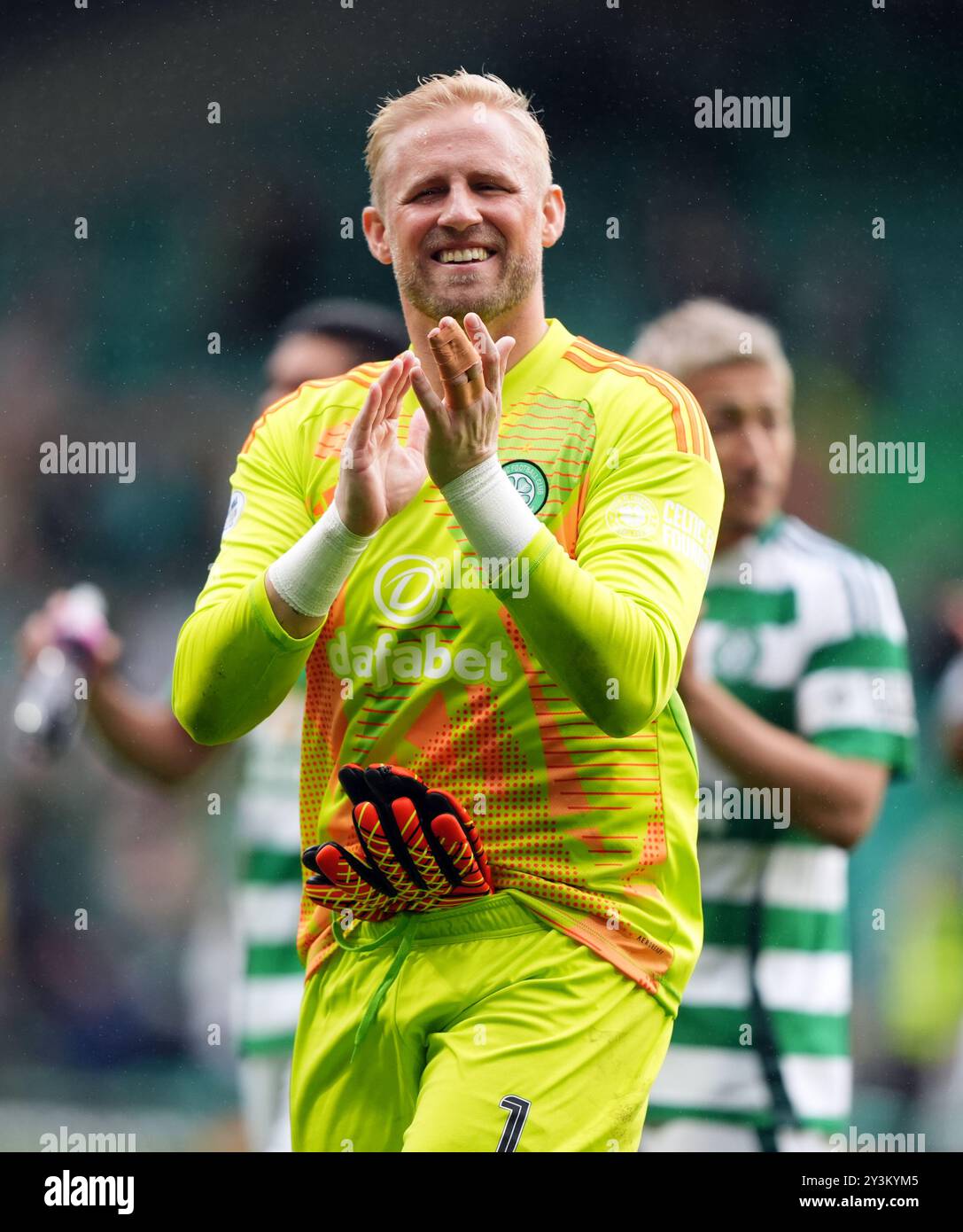 Celtic goalkeeper Kasper Schmeichel following the Scottish Premiership ...