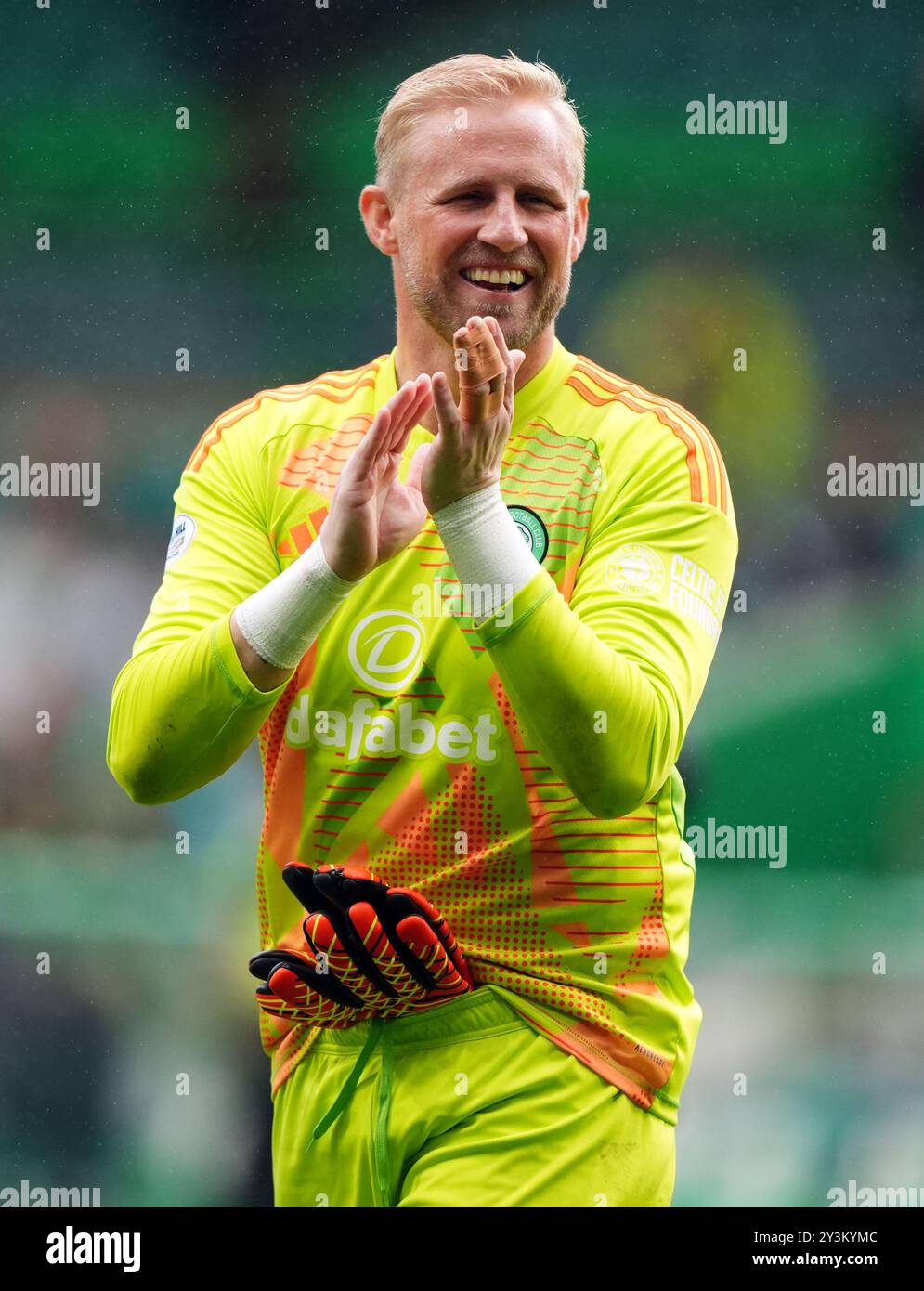 Celtic goalkeeper Kasper Schmeichel following the Scottish Premiership ...