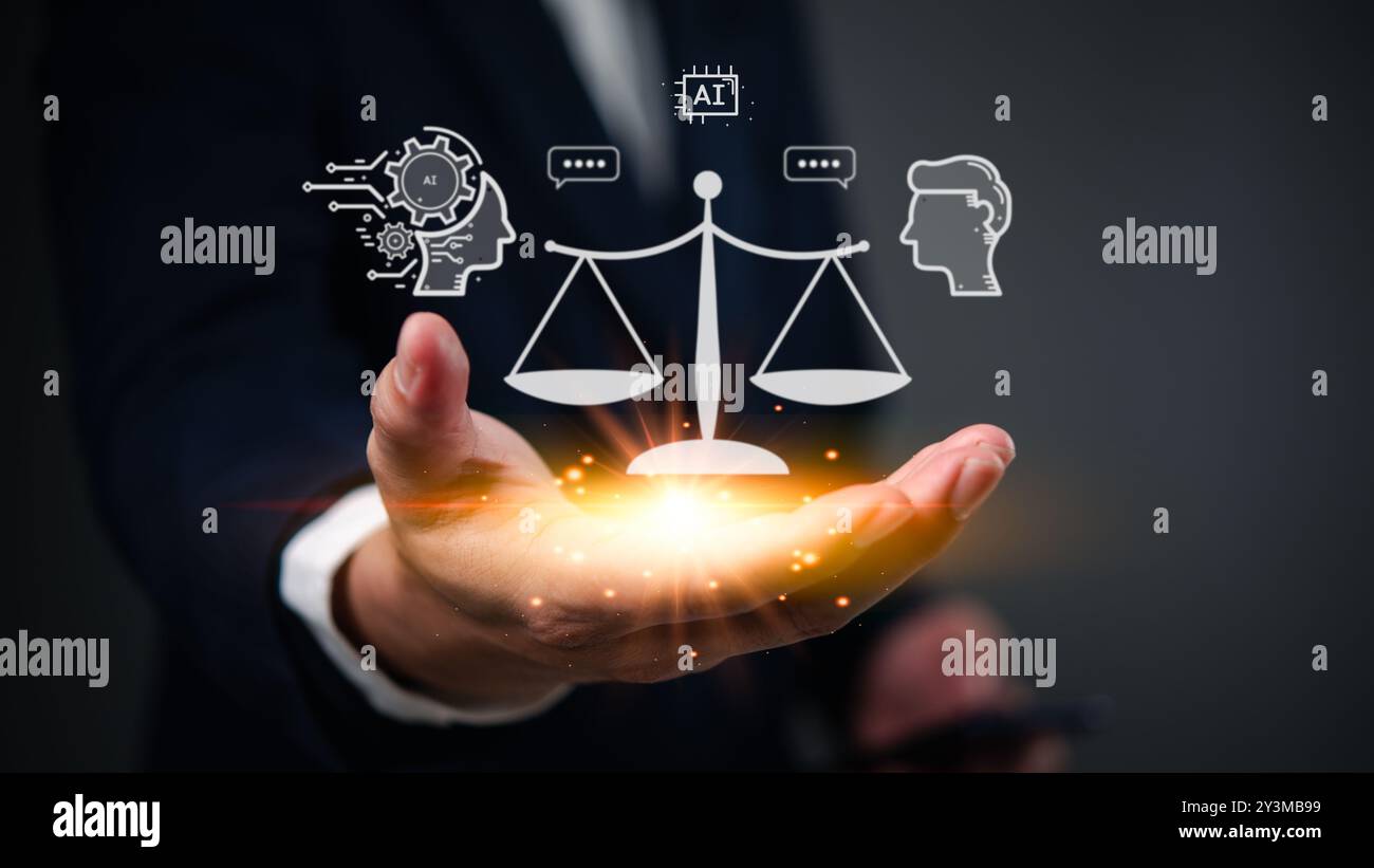 Ai ethics icon artificial hi-res stock photography and images - Alamy