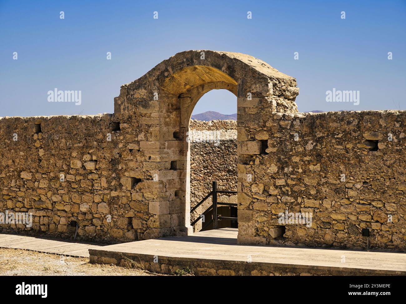 Detail of walls of former fortification Stock Photo - Alamy