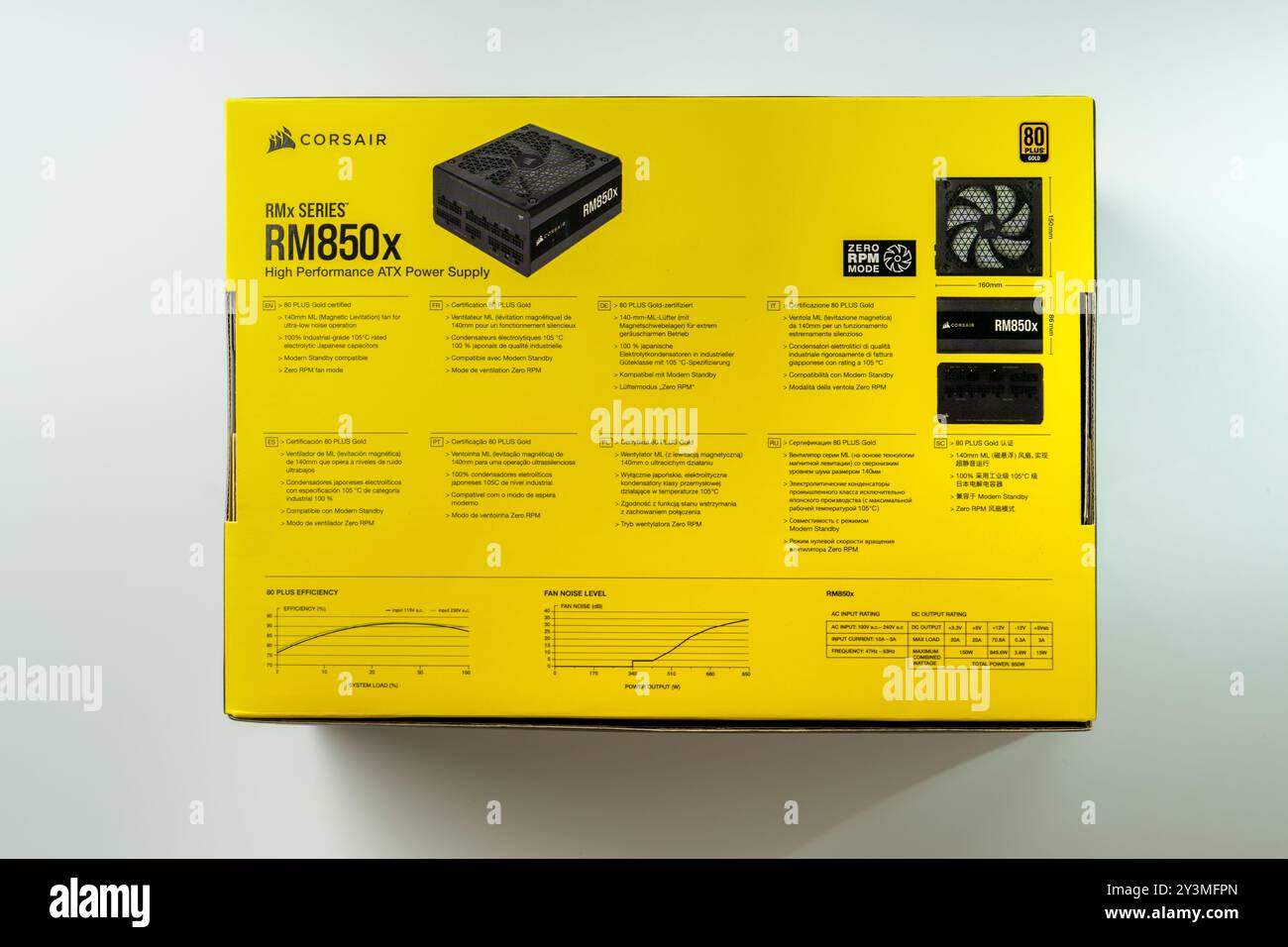 December 2023, Tallinn, Estonia. Corsair. Black and yellow computer ...