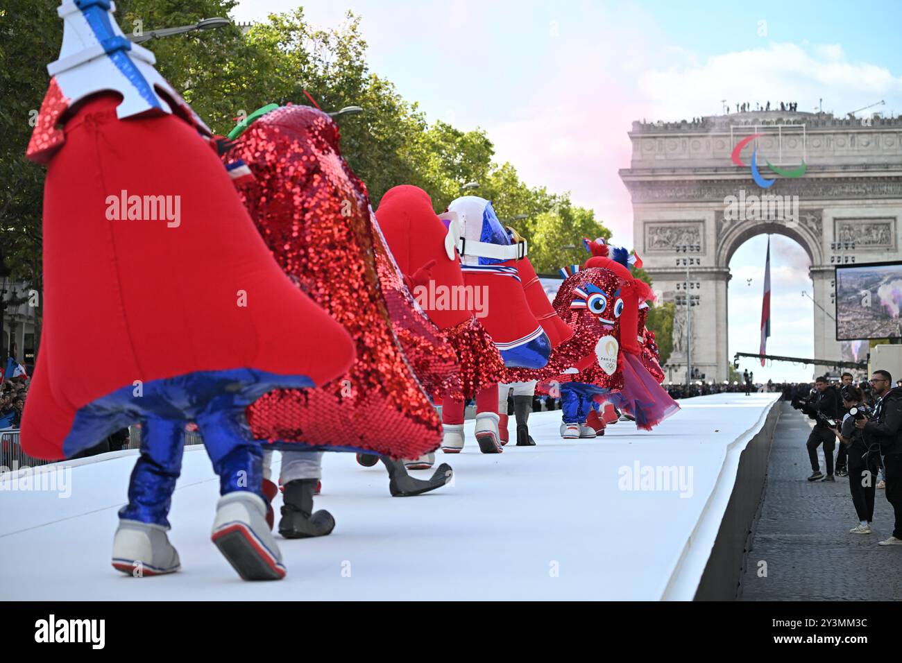 Paris, France. 14th Sep, 2024. Paris 2024 Mascot Phryge during the ...
