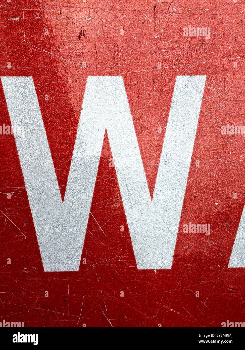 W typography font letter type hi-res stock photography and images - Alamy