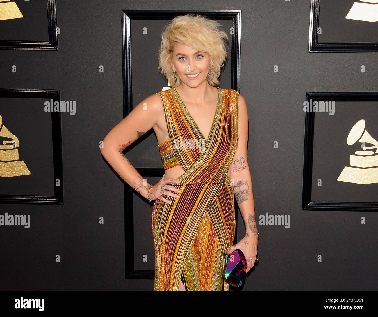 Paris Jackson at the 59th GRAMMY Awards held at the Staples Center in ...