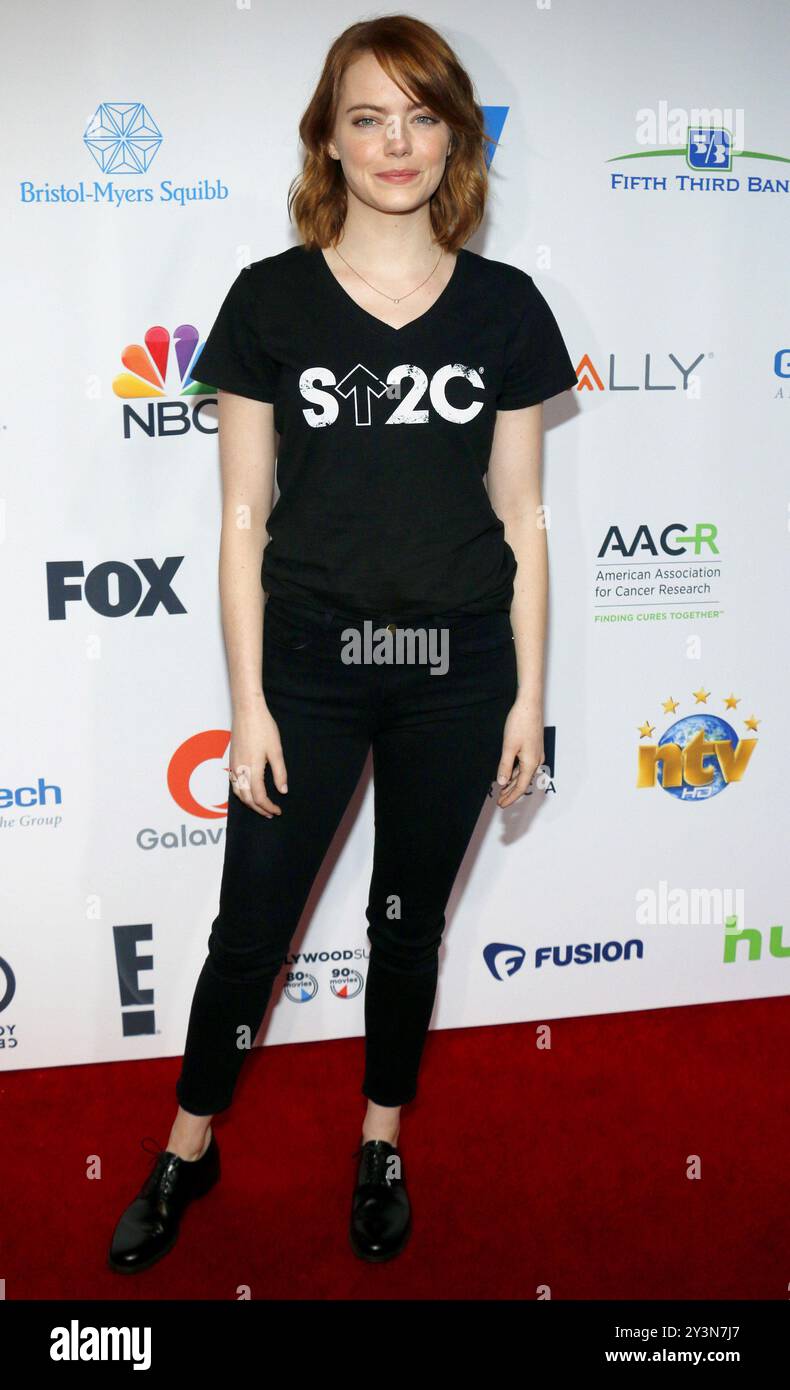 Emma Stone at the 5th Biennial Stand Up To Cancer held at the Walt ...