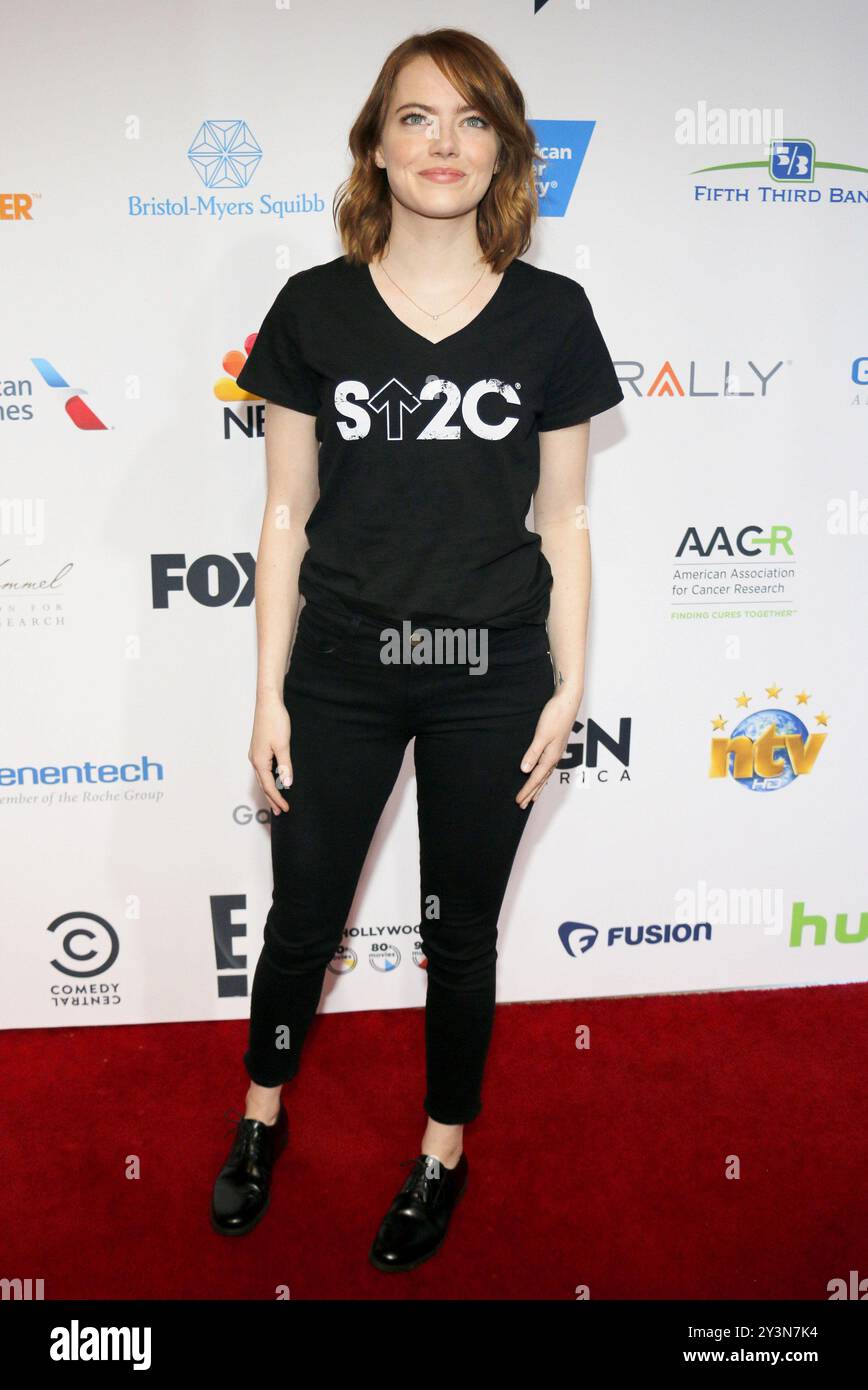 Emma Stone at the 5th Biennial Stand Up To Cancer held at the Walt ...
