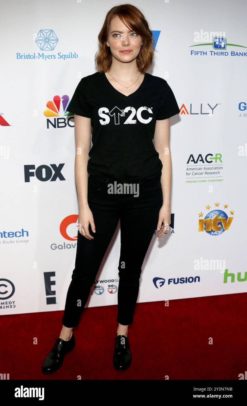 Emma Stone at the 5th Biennial Stand Up To Cancer held at the Walt ...
