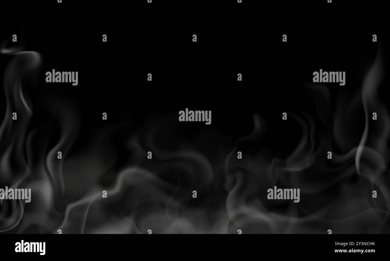 Smoke background. Fog or smoke transparent frame. Scene of white ...
