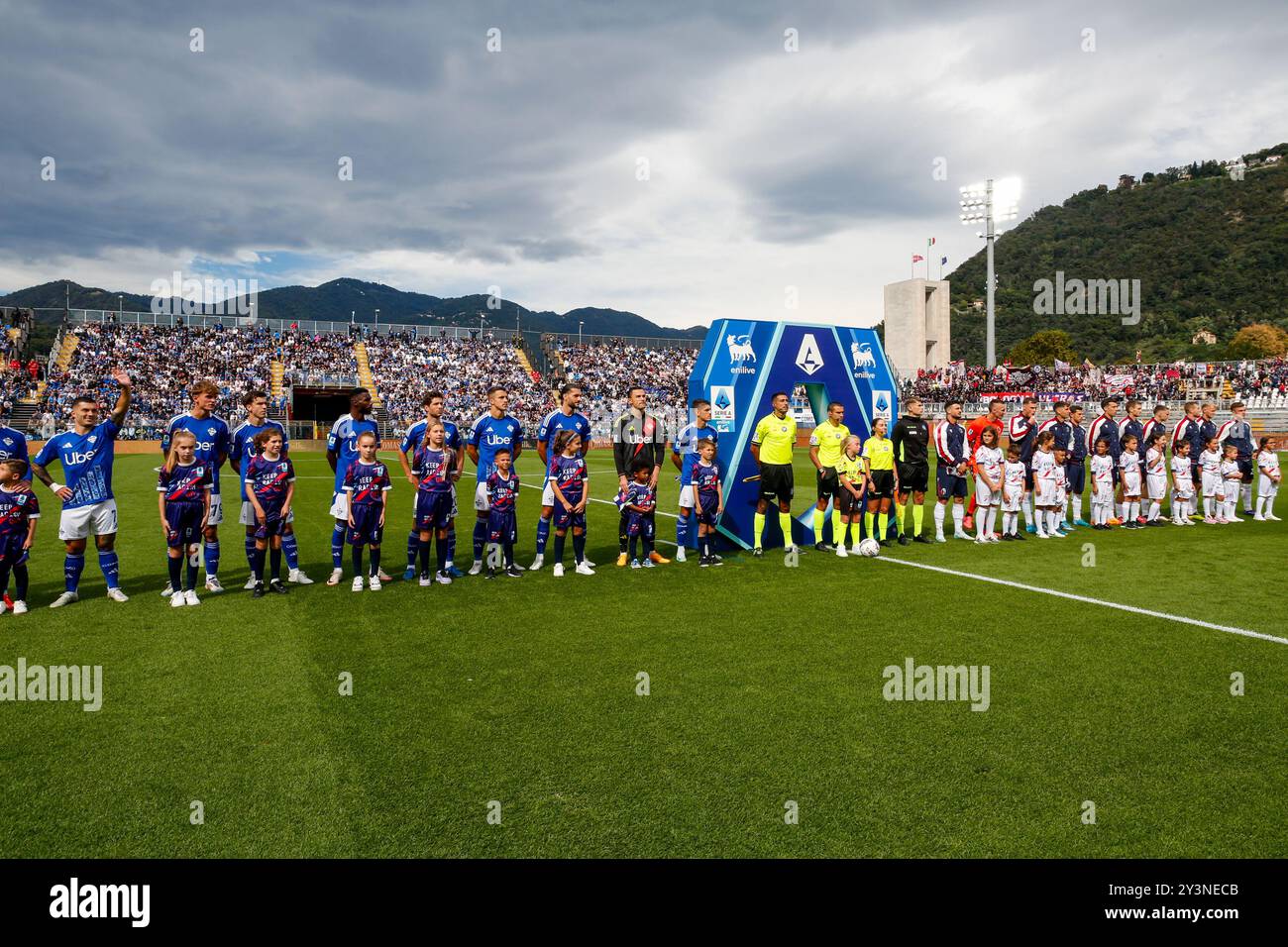 Como, Italy - spetember 14 2024 - Como vs Bologna serie A - two teams ...