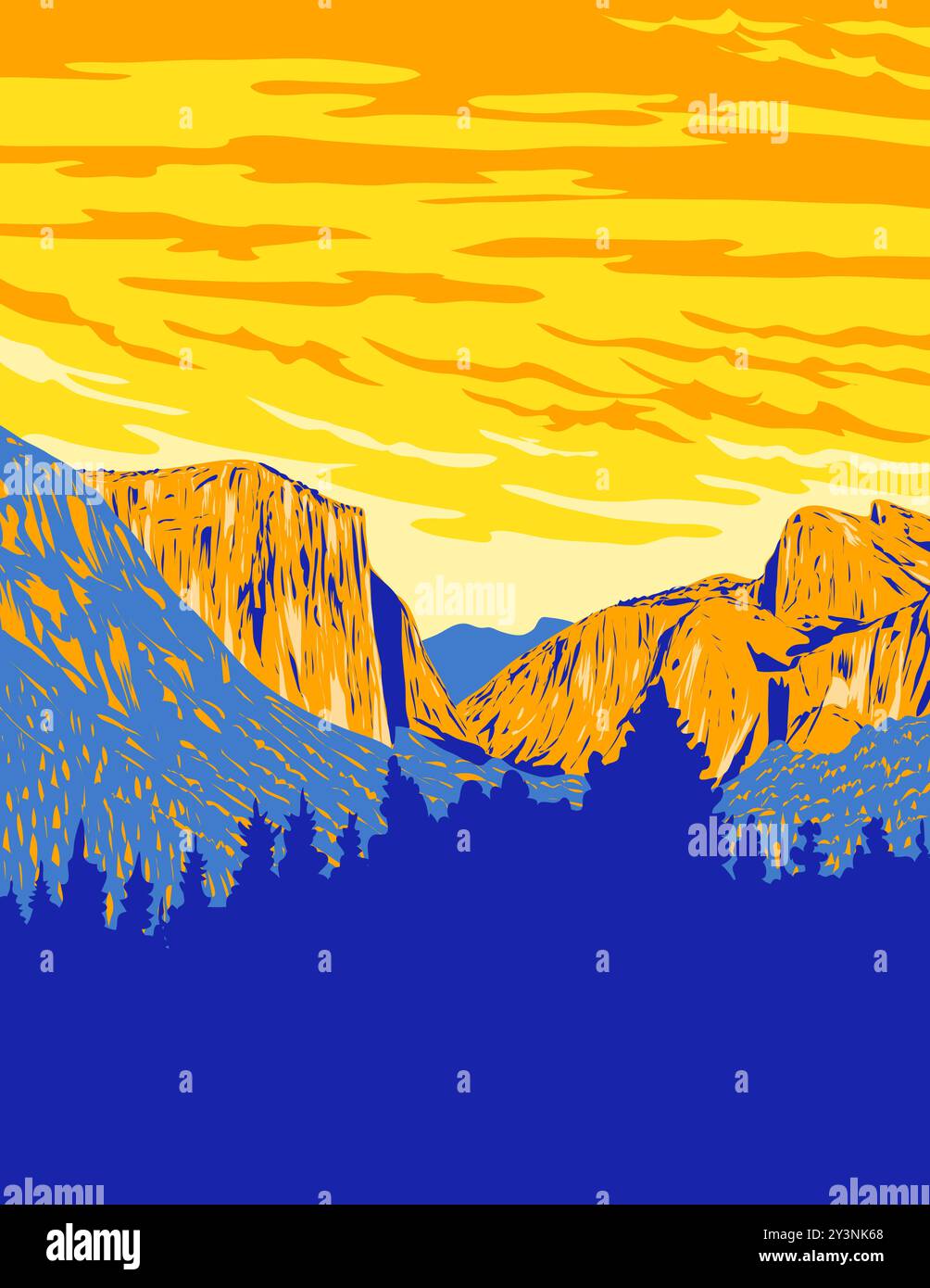 Sequoia national park california view Stock Vector Images - Alamy
