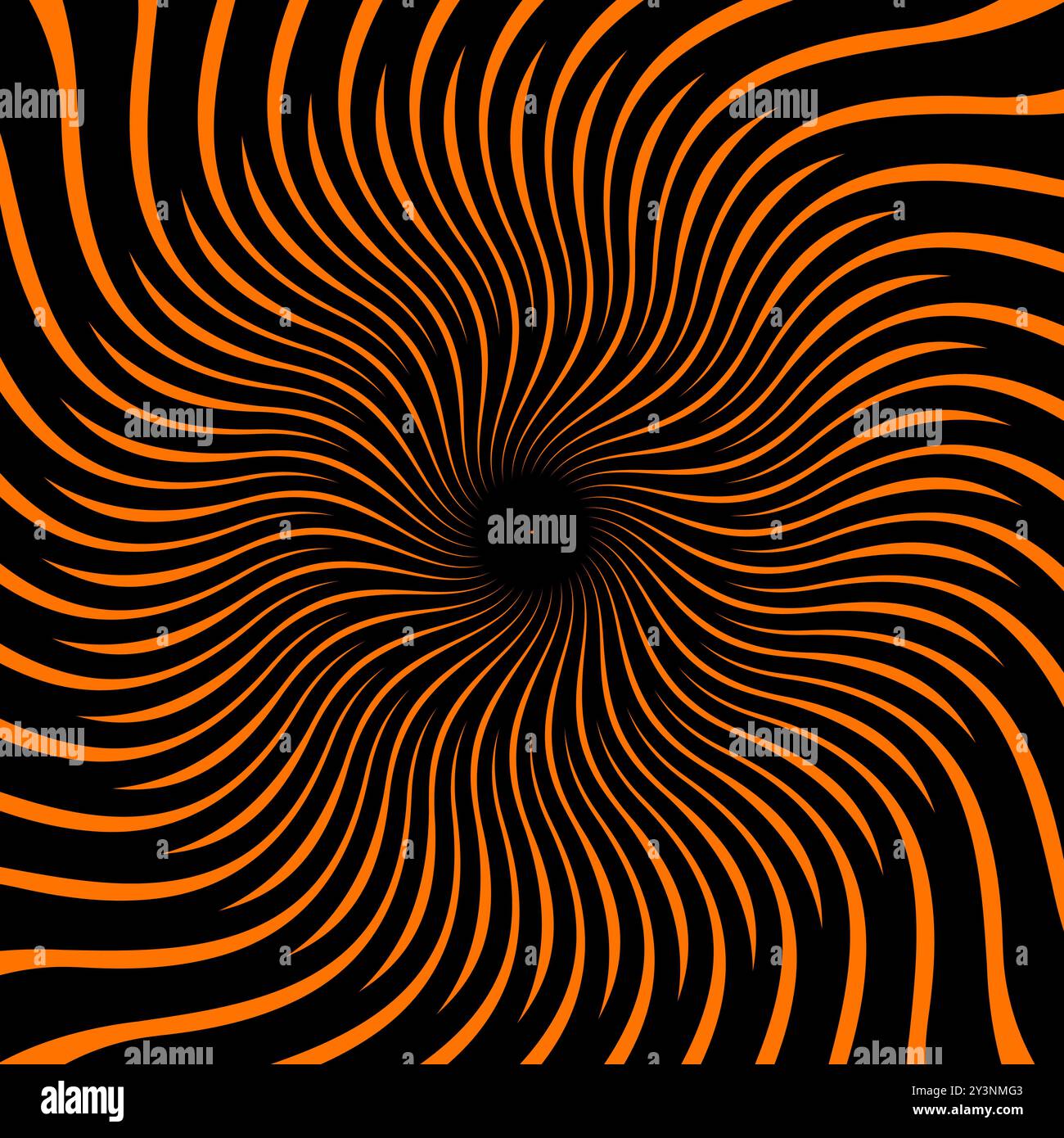 Psychedelic hypnotic Halloween spiral pattern with hypnosis swirls, vector background. Hypnotic ...
