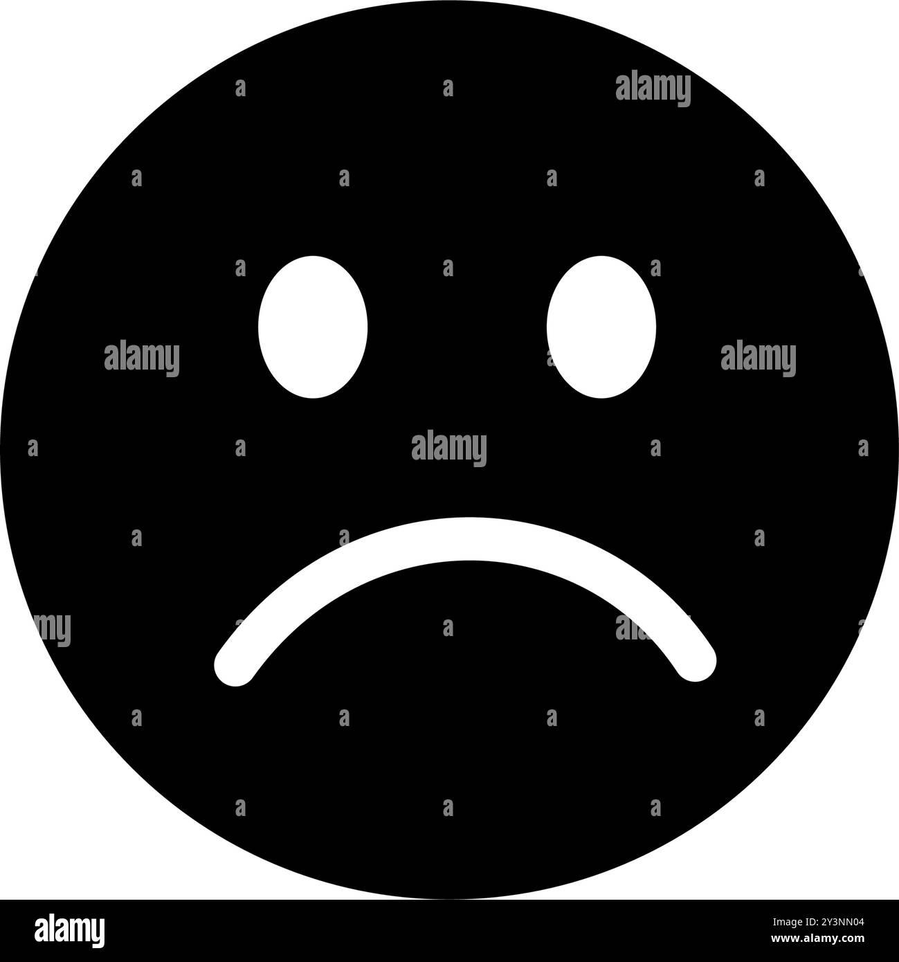 sad face, sadness - emoticon, vector icon Stock Vector Image & Art - Alamy