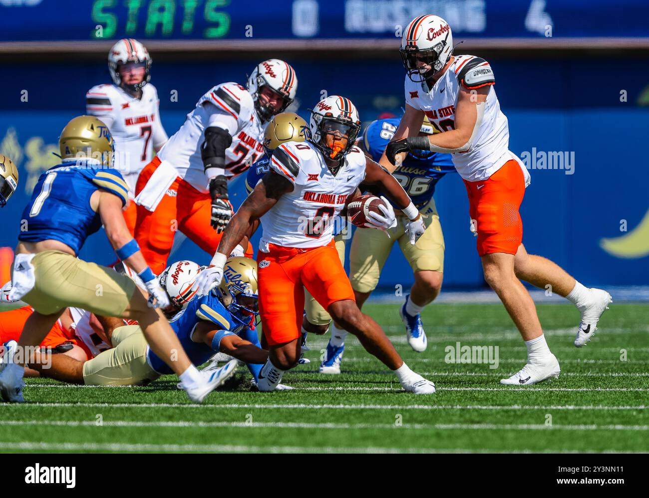 September 14, 2024:.Oklahoma State Cowboys running back Ollie Gordon II ...