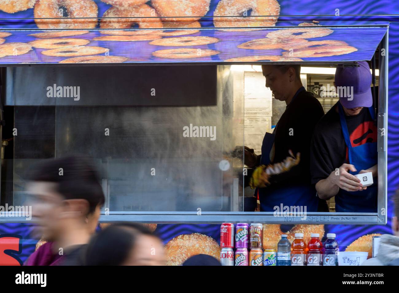 Food truck selling donuts hi-res stock photography and images - Alamy