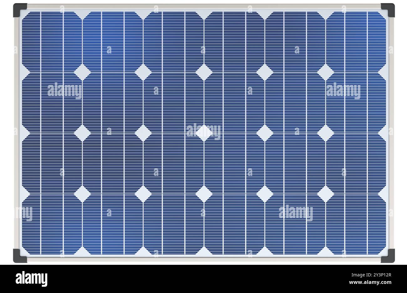 Solar Panel, top view. 3D rendering isolated on white background Stock ...