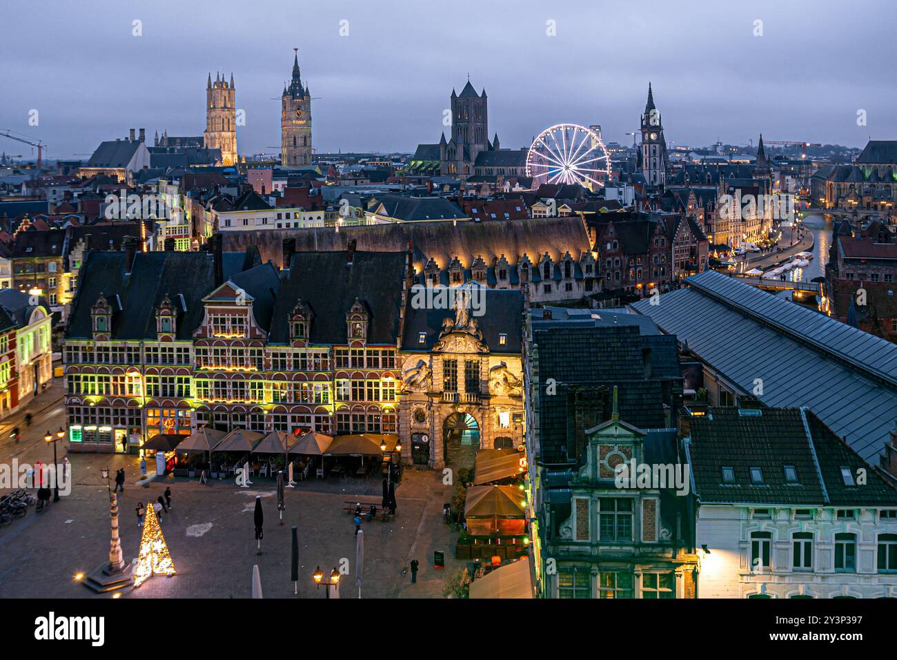 Gravensteen castle christmas hi-res stock photography and images - Alamy