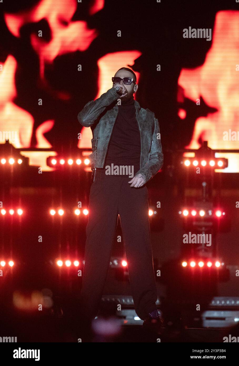 France. 13th Sep, 2024. Rapper SCH performs for the very first time on ...