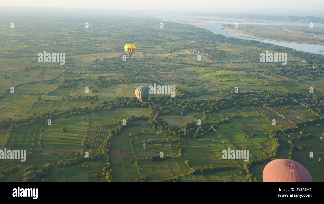 Aerial Majesty: Balloons Over Bagan with Panoramic Views of Ancient ...
