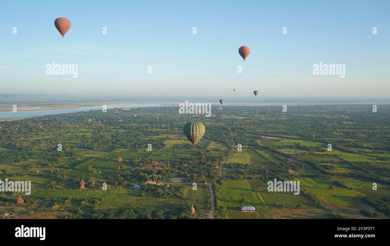 Aerial Majesty: Balloons Over Bagan with Panoramic Views of Ancient ...