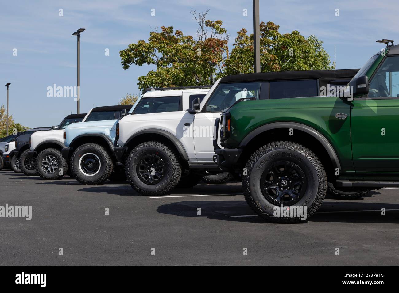 Zionsville - September 12, 2024: Ford Bronco display at a dealership ...