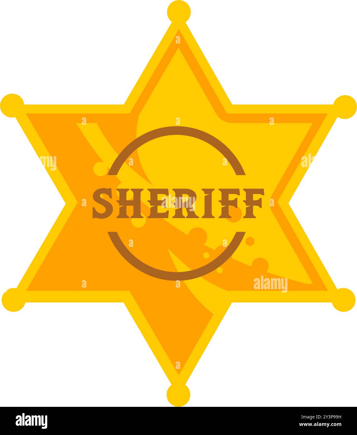sheriff star, badge - vector illustration Stock Vector Image & Art - Alamy