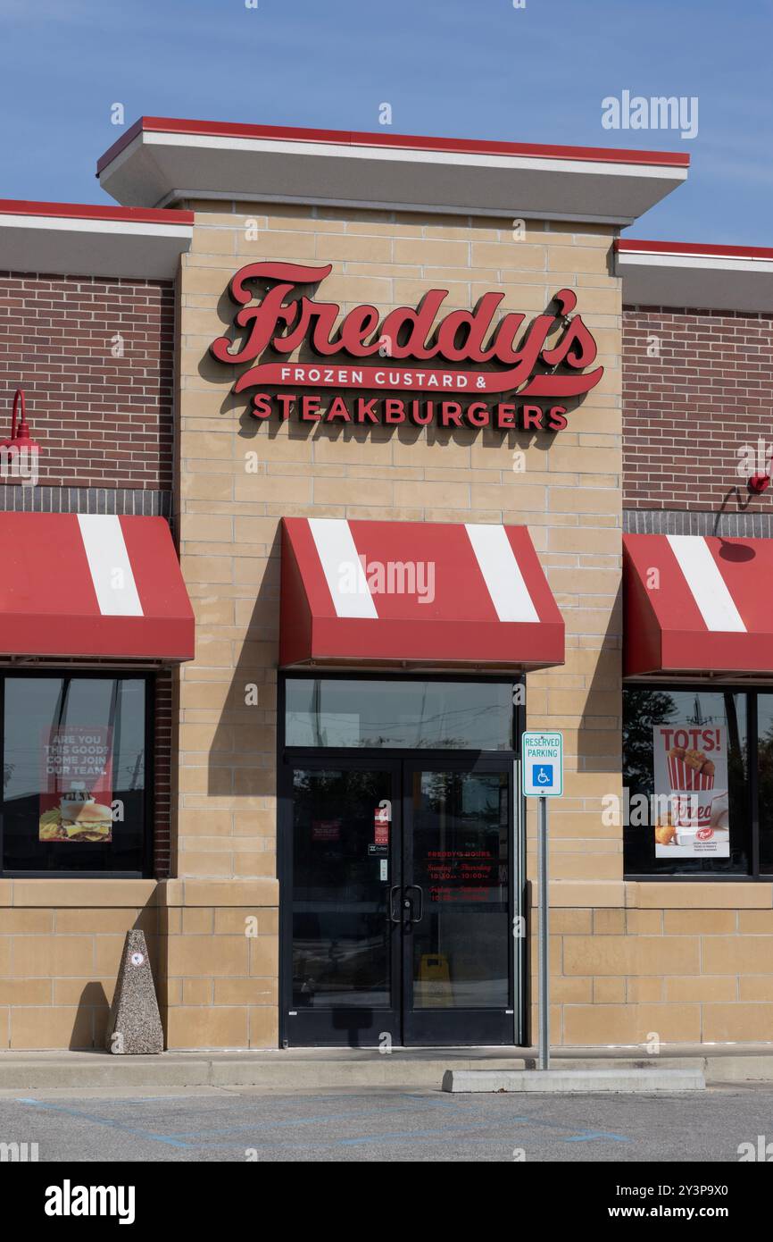 Carmel - September 12, 2024: Freddy's Frozen Custard and Steakburgers ...