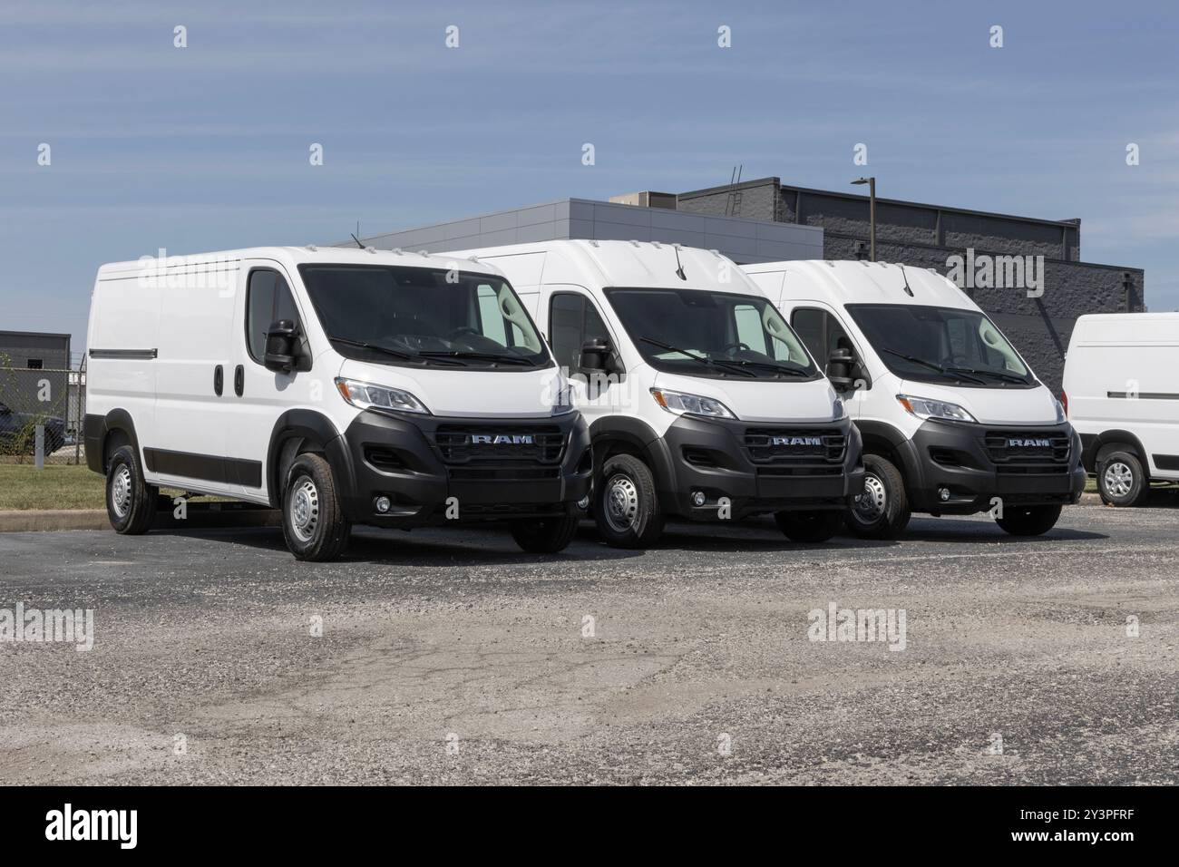 Indianapolis - September 12, 2024: Ram ProMaster 2500 and 3500 display ...