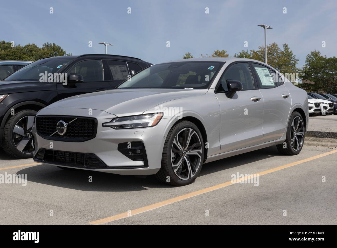 Indianapolis - September 12, 2024: Volvo S60 AWD Plus display. Volvo ...