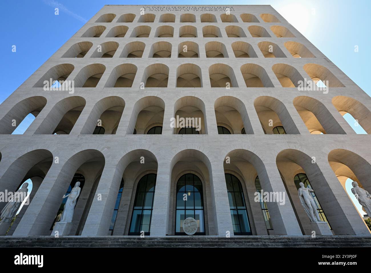 Palazzo della Civilta Italiana (Palace of Italian Civilization) in EUR ...