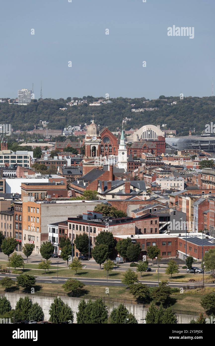 Cincinnati - September 5, 2024: Cincinnati West End and Over-the-Rhine ...