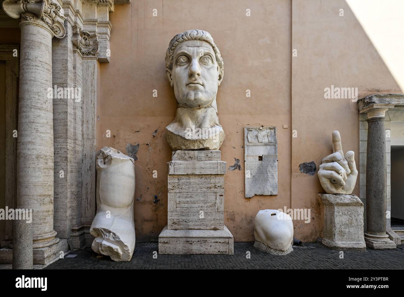 Rome, Italy - Sep 2, 2023: Ancient Roman statue of the Emperor ...