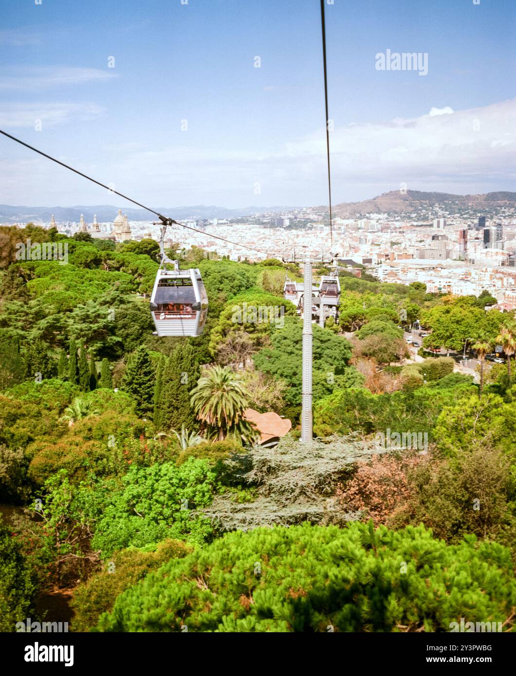 The Montjuic cable car ,Barcelona Cable Car, Barcelona, Catalonia ...