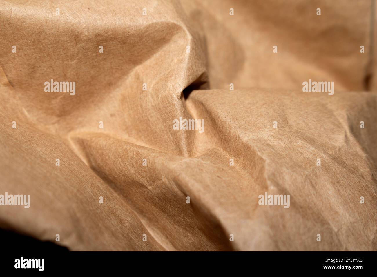 Brown Paper Bag Crumpled and Creased for Background Stock Photo - Alamy