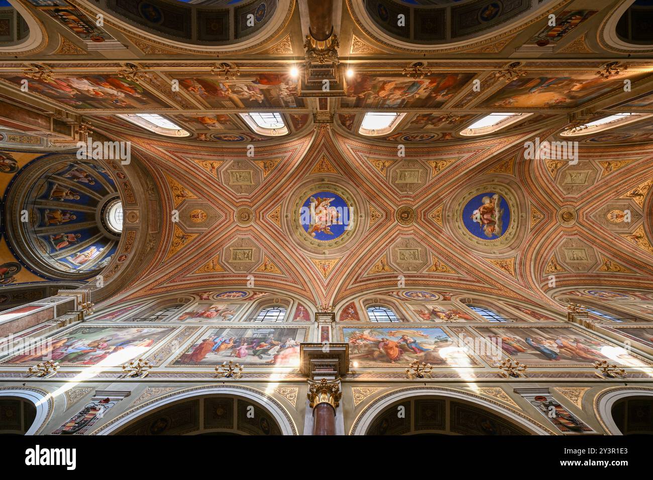 Rome, Italy - Sep 1, 2023: Interior View of Basilica of St. Augustine ...
