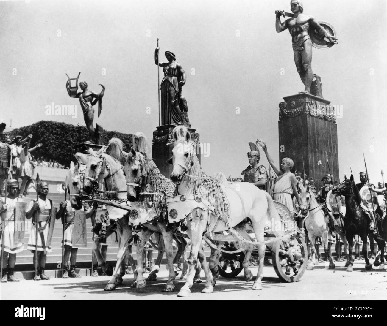 ROBERT TAYLOR and RICHARD GARRICK in a scene from QUO VADIS 1951 ...