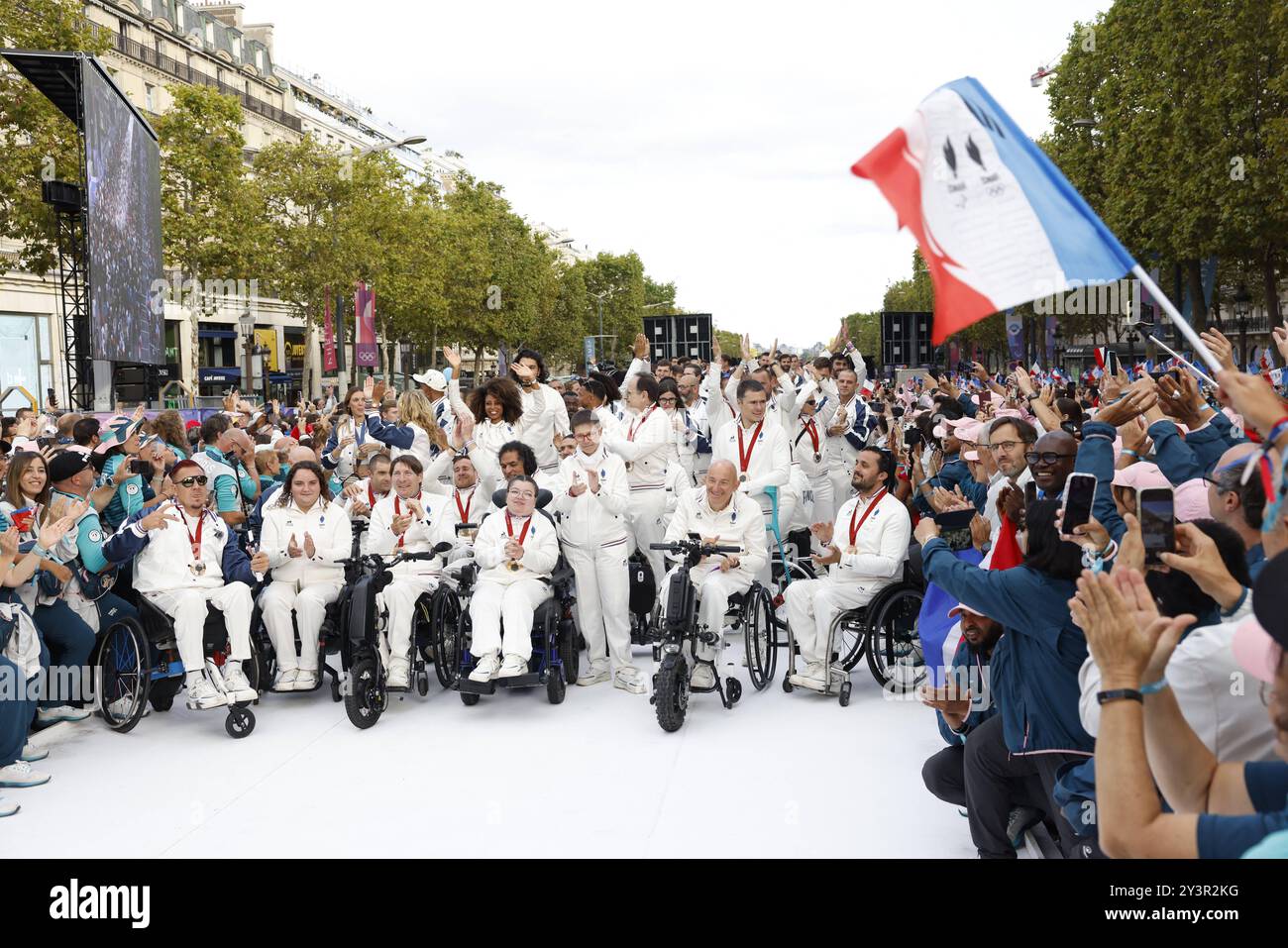 Paris, France. 14th Sep, 2024. French Athletes during the Parade of ...