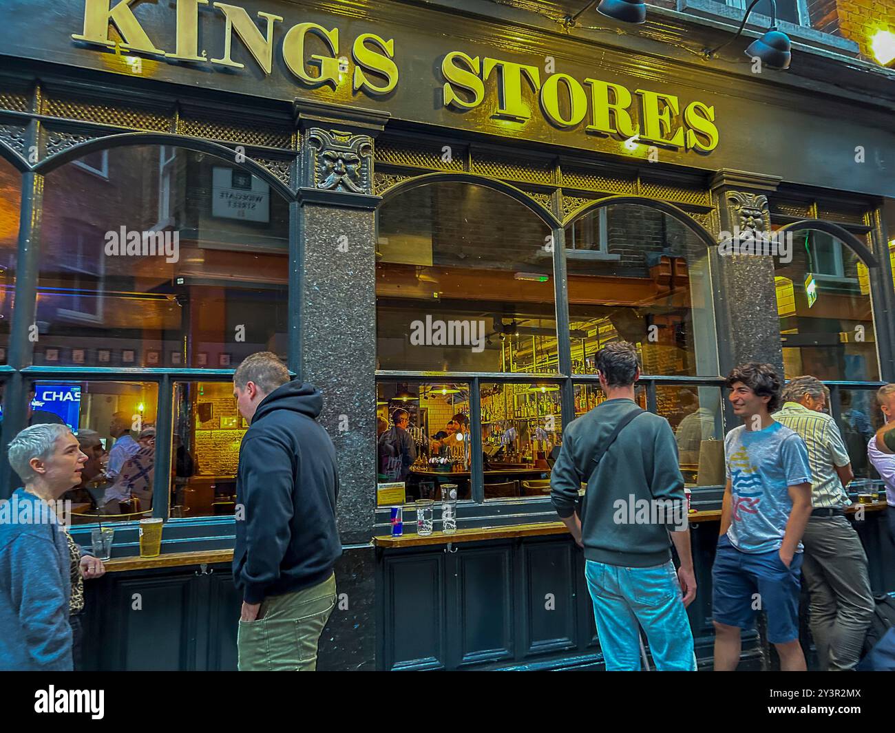 London, England, Group People, Street Scene, English Men talking ...
