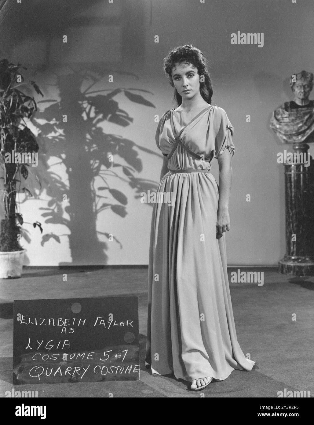 ELIZABETH TAYLOR in a costume test on April 12th 1949 for the role of ...