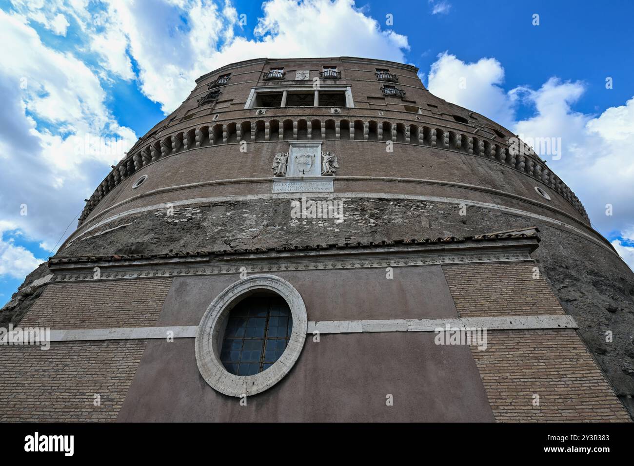 Castel Sant'Angelo, rotunda shaped medieval castle along the Tiber ...