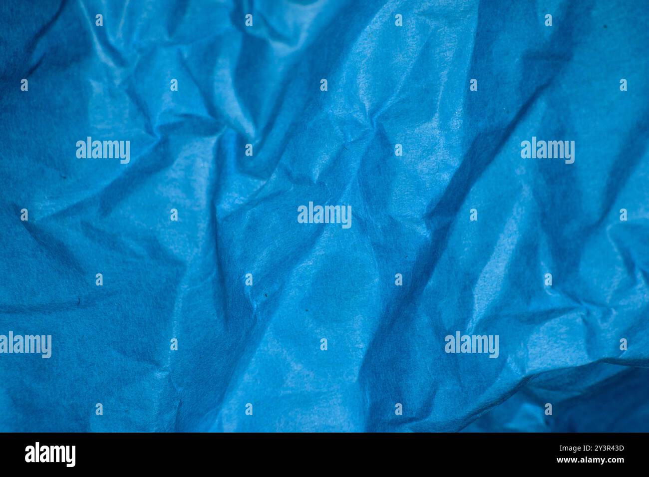 Blue Paper Bag Crumpled and Creased for Background Stock Photo - Alamy