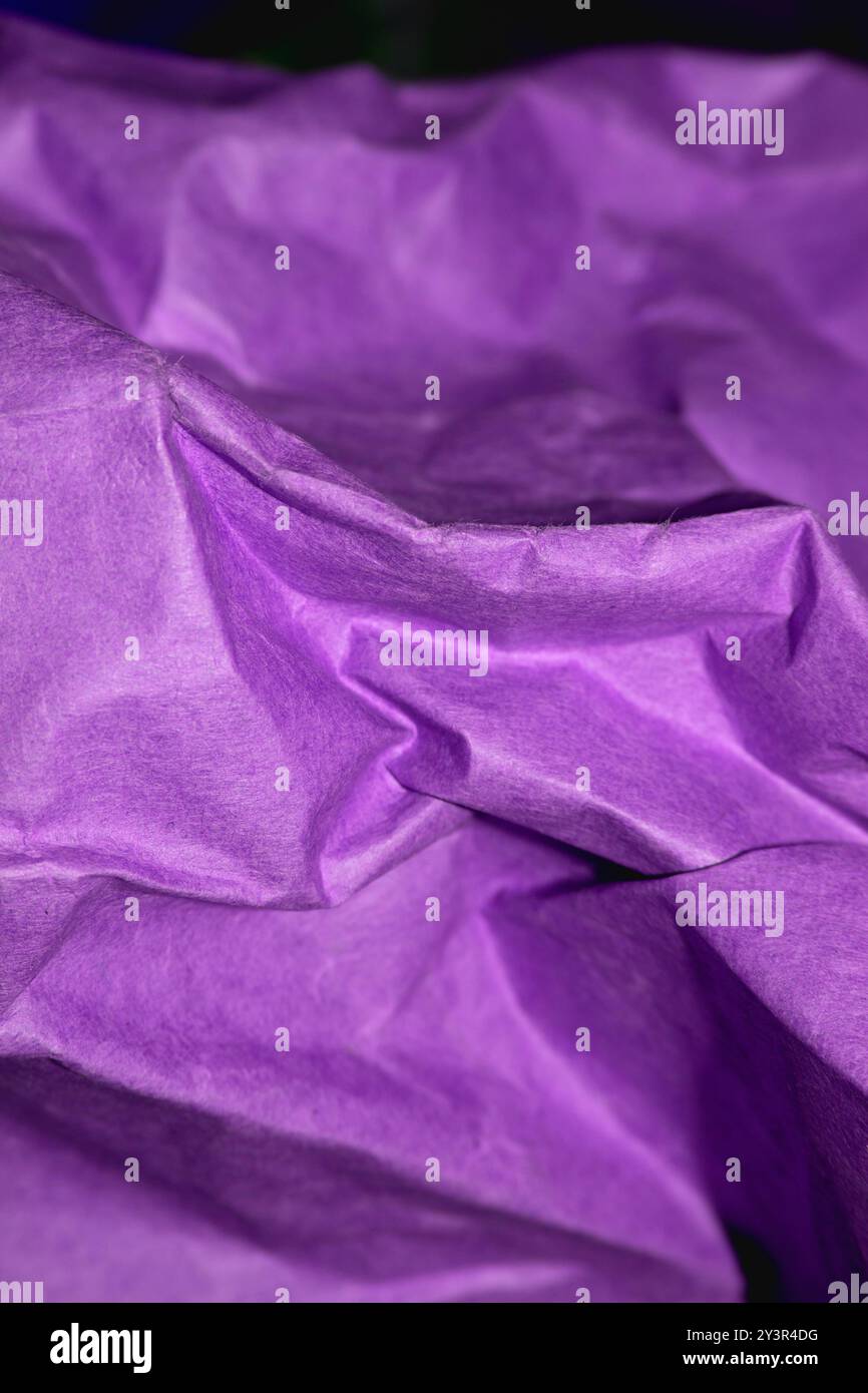 Purple Paper Bag Crumpled and Creased for Background Stock Photo - Alamy