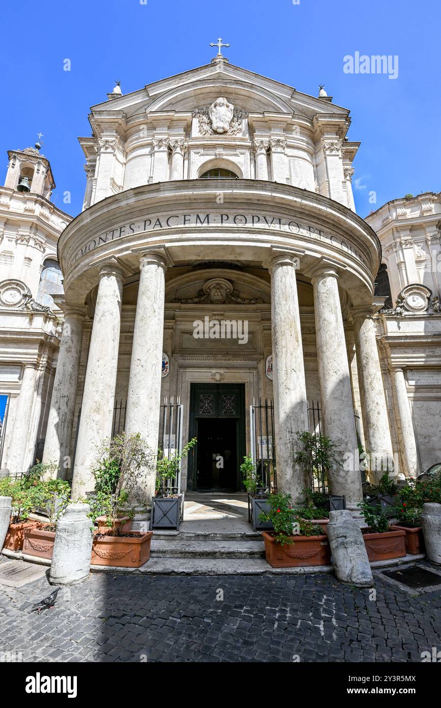 Santa Maria della Pace, a church in Rome, Italy Stock Photo - Alamy