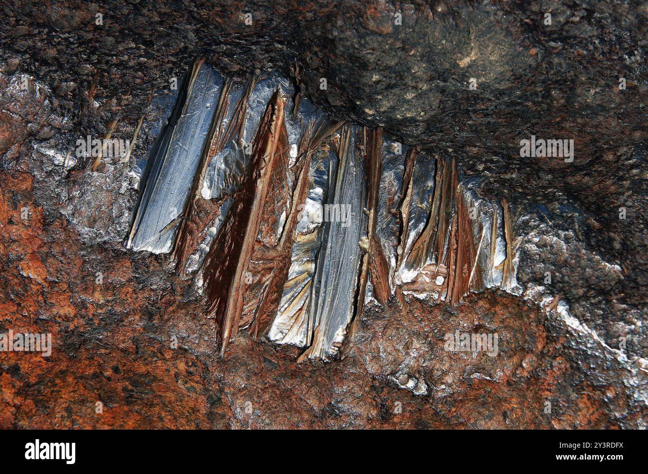 Close-up of the surface of the Hoba meteorite in Namibia Stock Photo ...