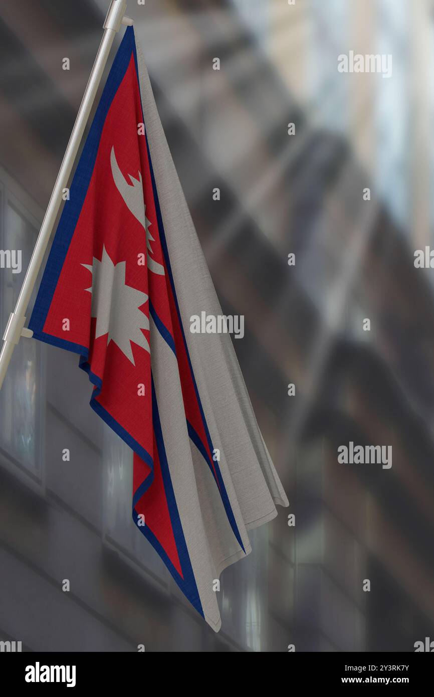 Nepal national flag hi-res stock photography and images - Alamy