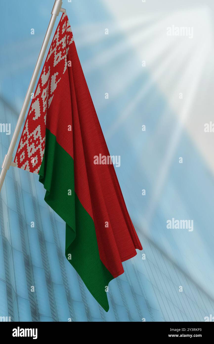 Belarus national flag. Render 3D Stock Photo - Alamy