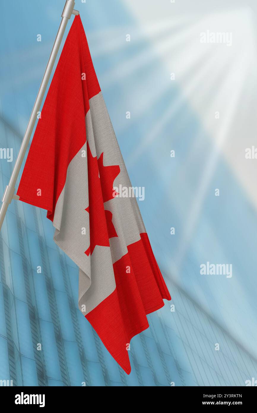 Canada national flag. Render 3D Stock Photo - Alamy